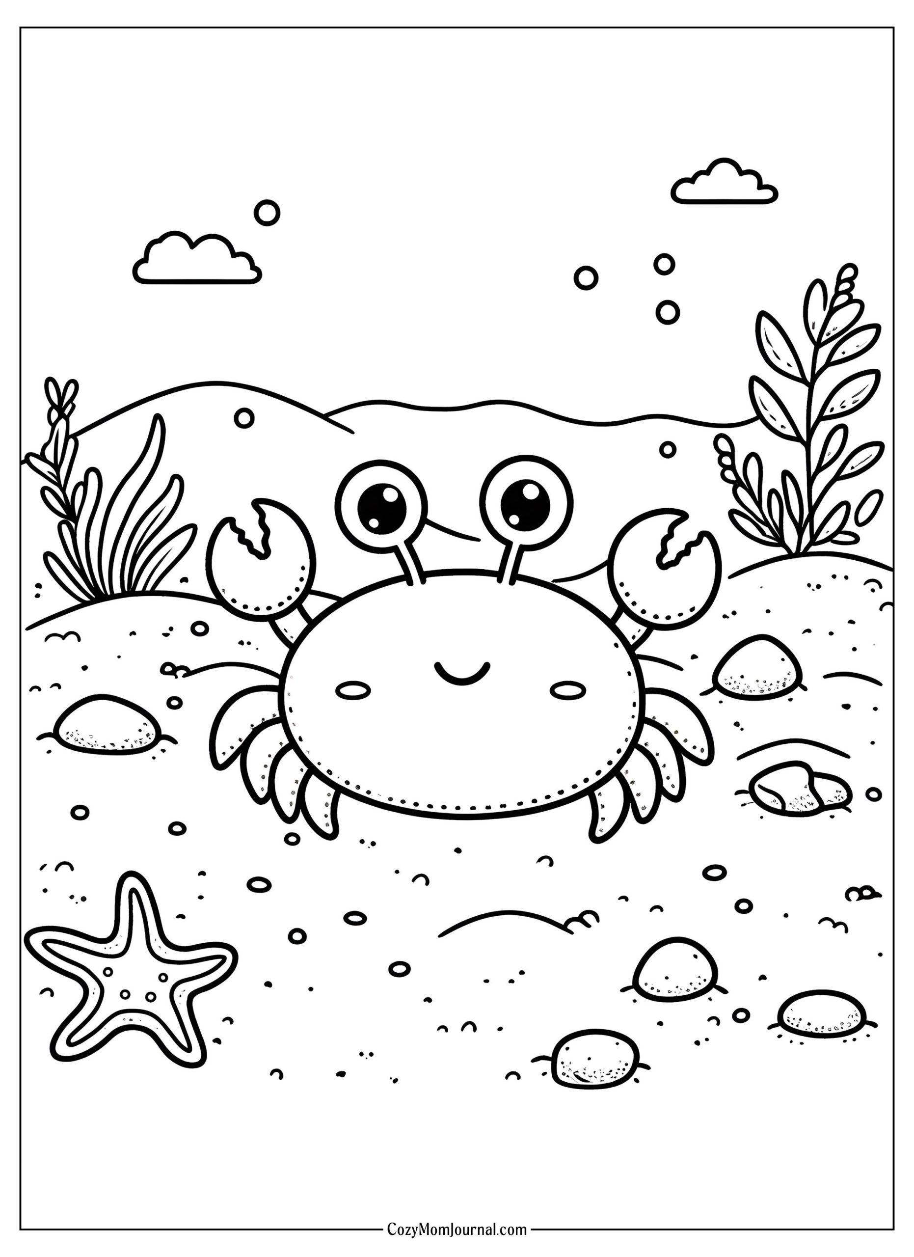 20 Free Printable Coloring Pages - Underwater & Ocean life
