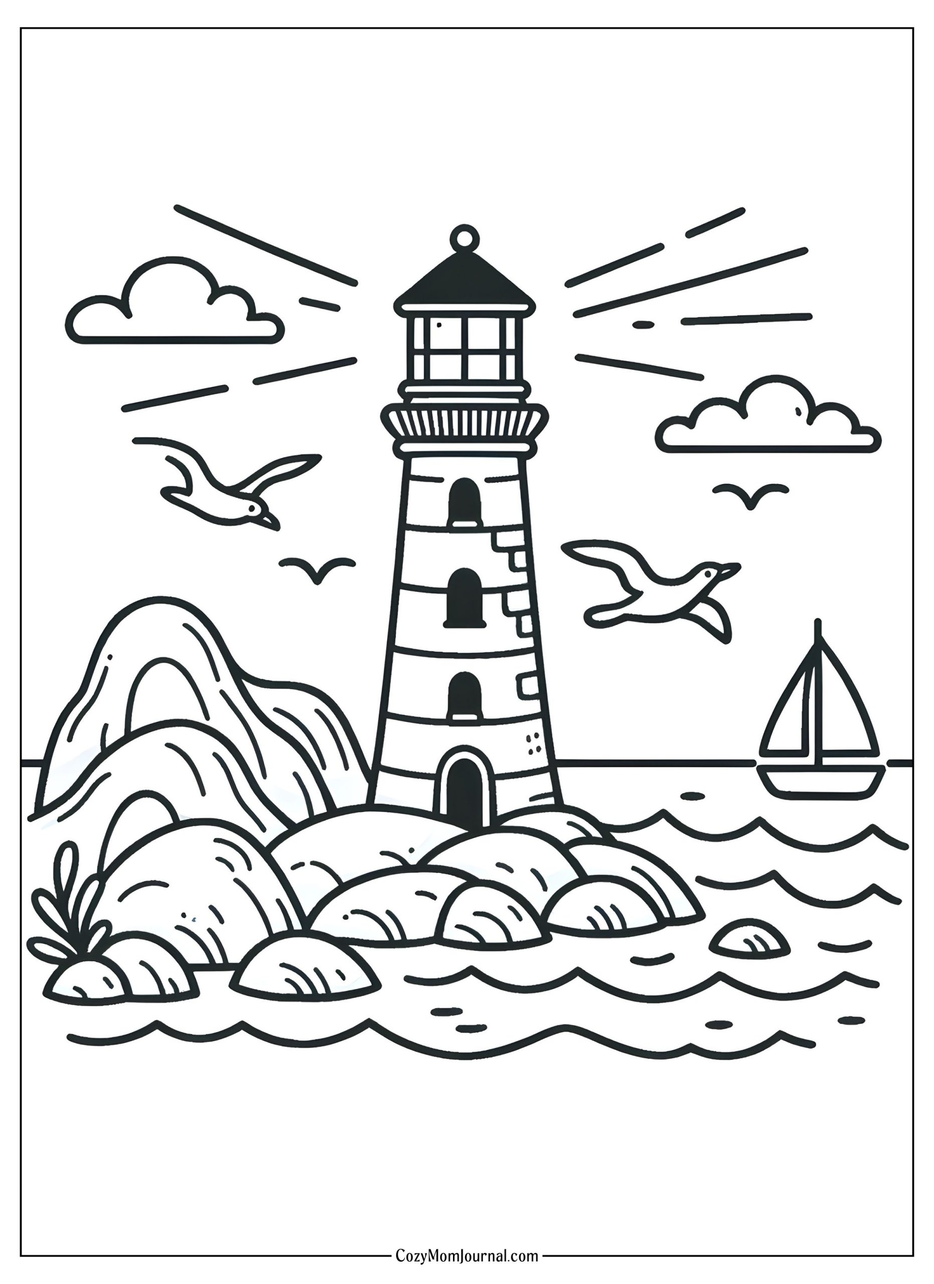 20 Free Printable Coloring Pages - Underwater & Ocean life