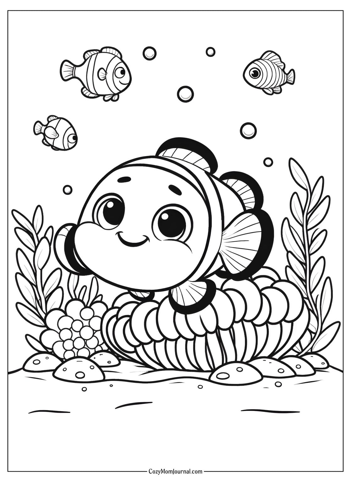 20 Free Printable Coloring Pages - Underwater & Ocean life