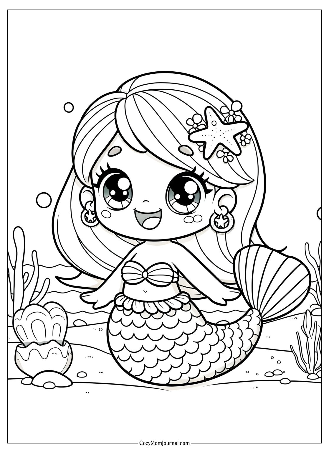 Best Mermaid Coloring Pages to Print for Free