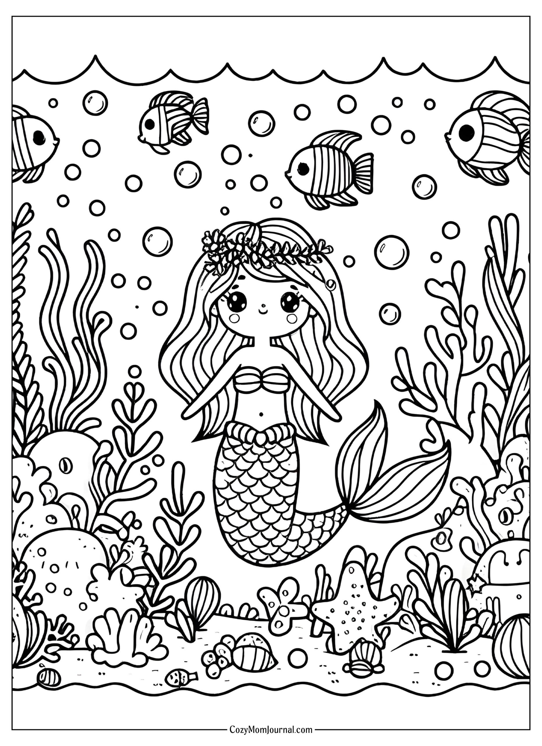 Best Mermaid Coloring Pages to Print for Free