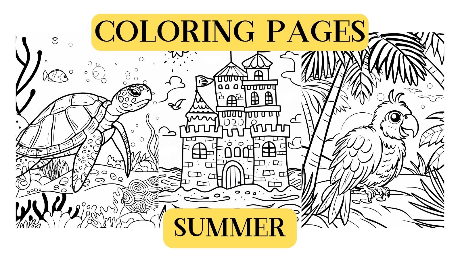 Free Printable Summer Coloring Pages for Kids and Adults