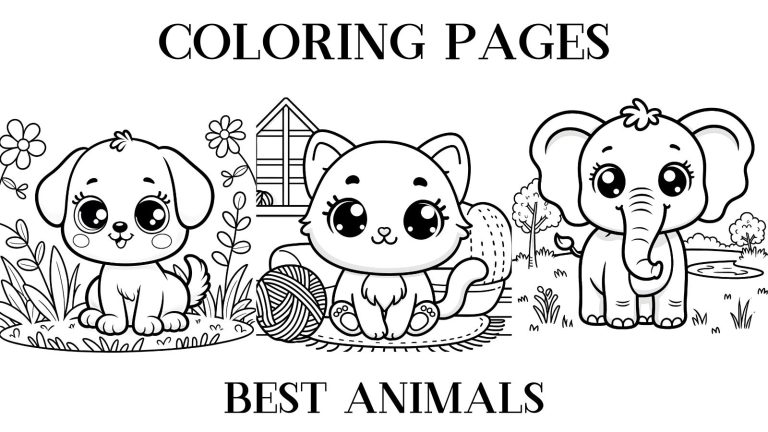 Best Free Animal Coloring Pages for Stress Relief and Fun