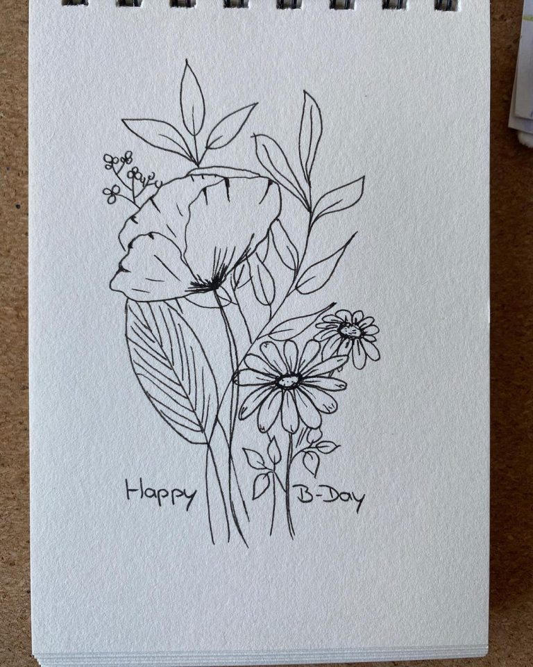 30 Flower Drawing Ideas to Make Your Sketchbook Bloom