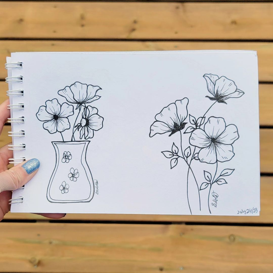 30 Flower Drawing Ideas to Make Your Sketchbook Bloom