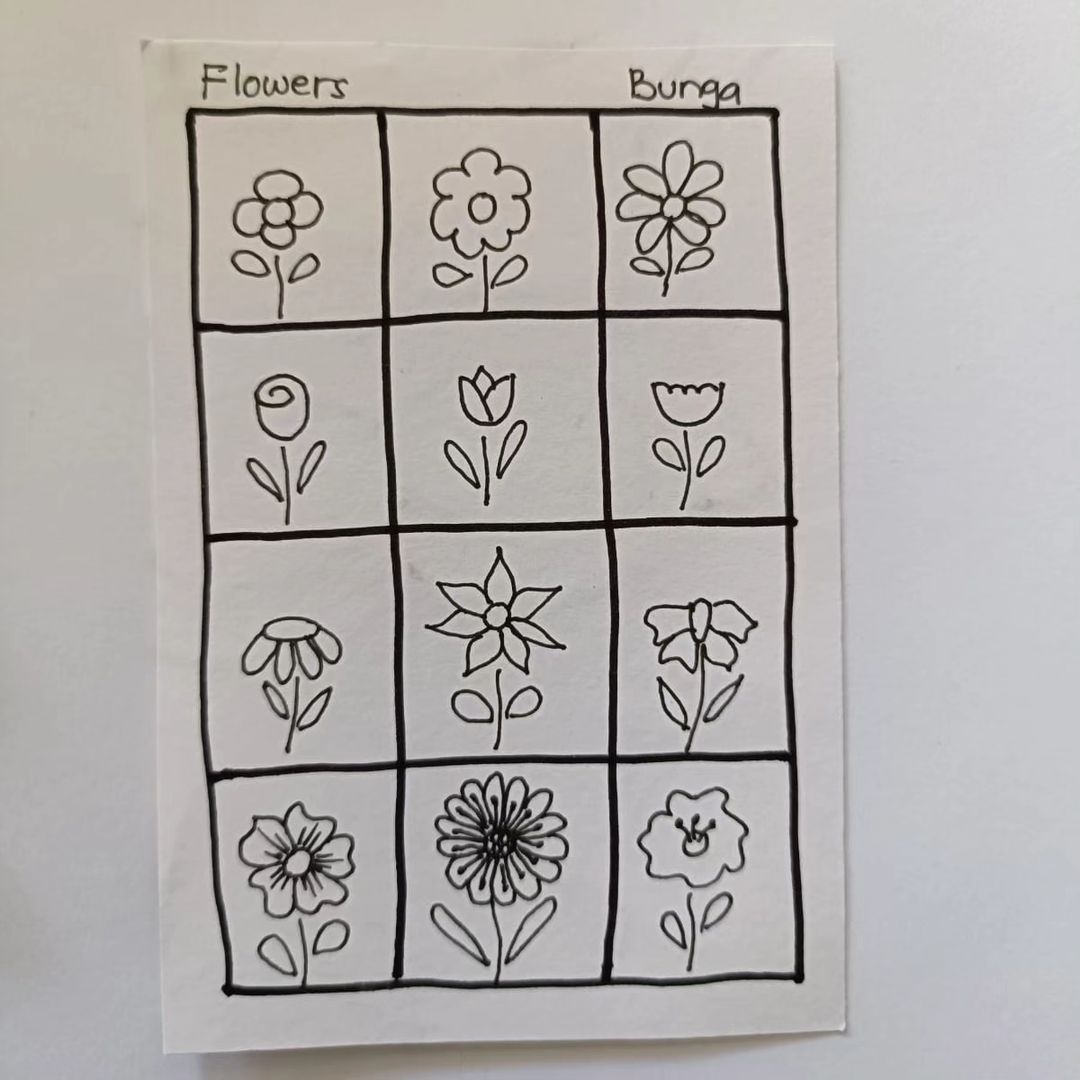 30 Flower Drawing Ideas to Make Your Sketchbook Bloom