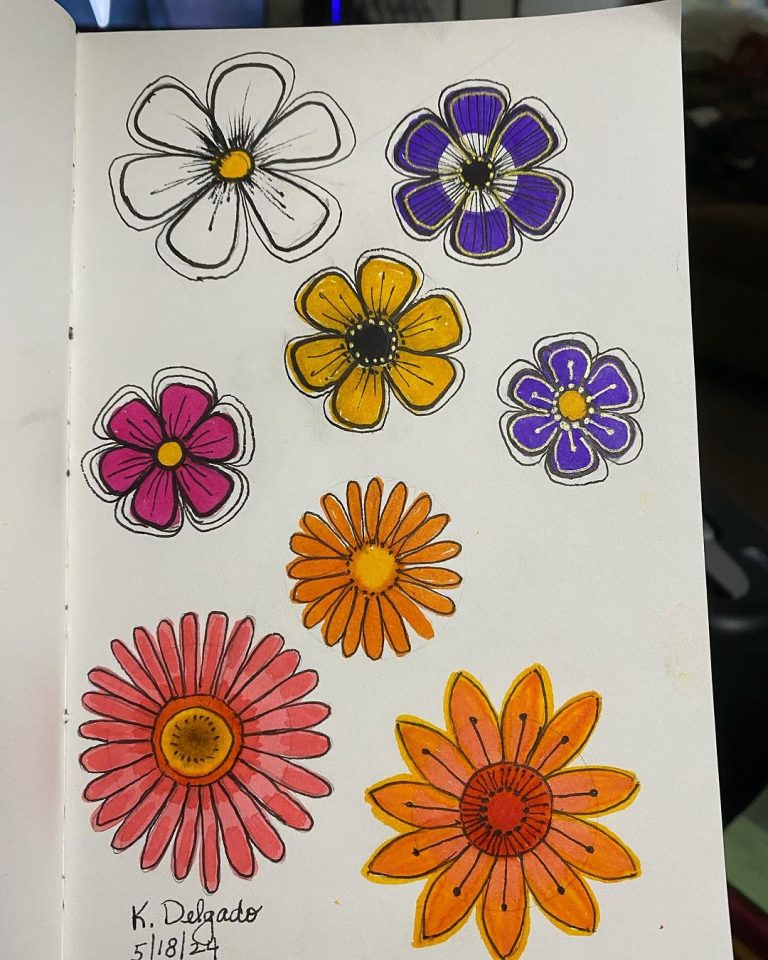 30 Flower Drawing Ideas to Make Your Sketchbook Bloom