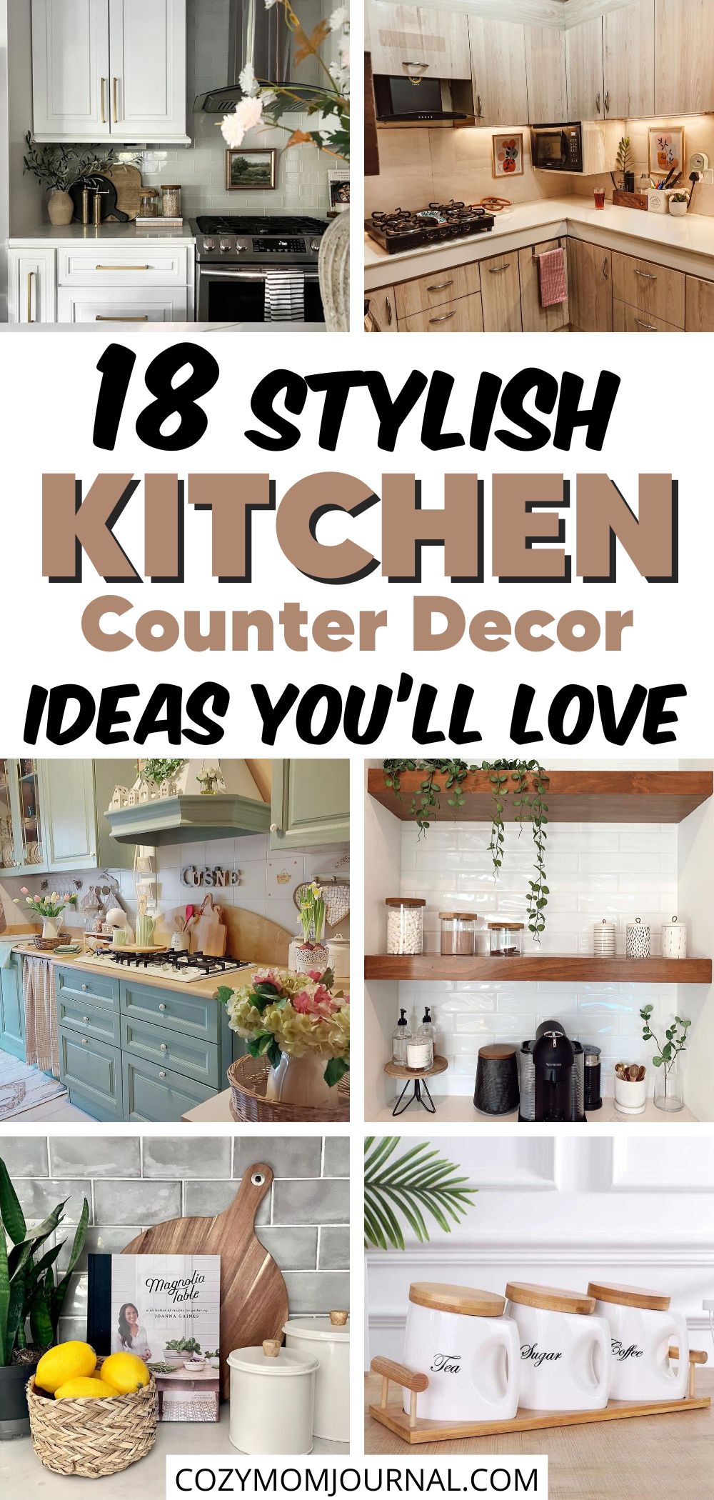 18 Stylish Kitchen Counter Decor Ideas You’ll Love