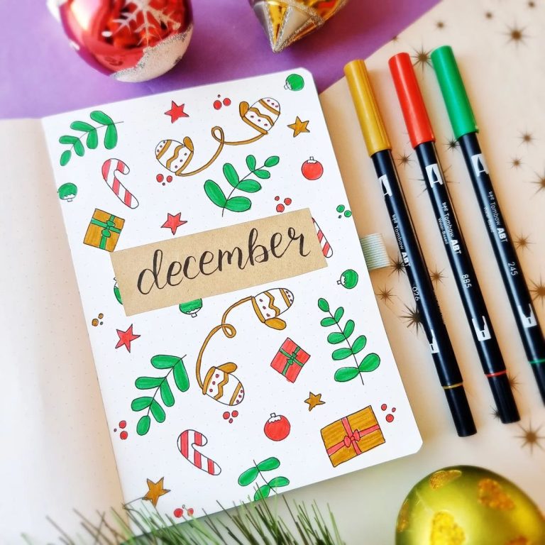 28 Christmas Bullet Journal Ideas You’ll Love This December