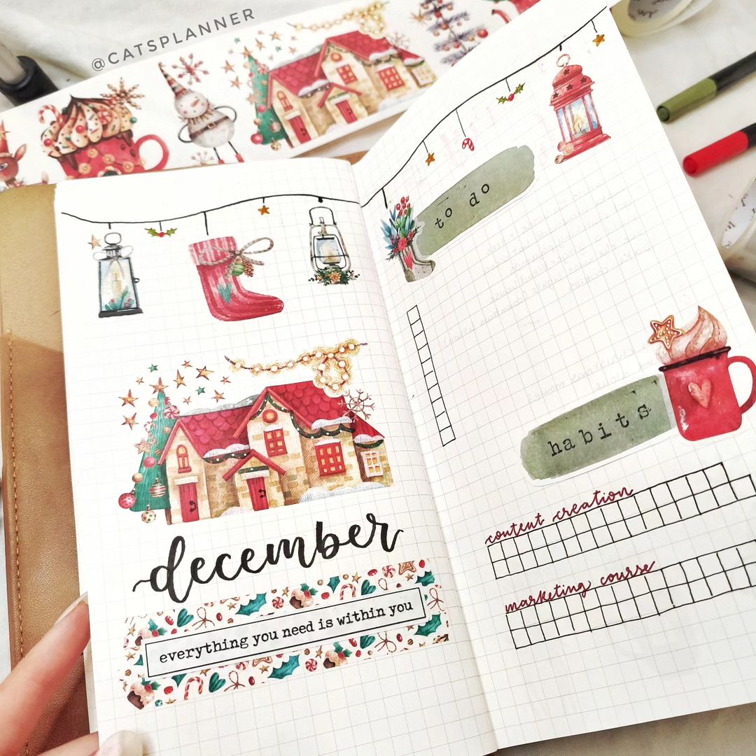 28 Christmas Bullet Journal Ideas You’ll Love This December