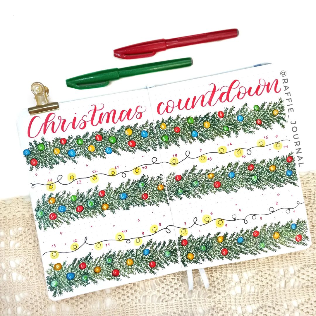 28 Christmas Bullet Journal Ideas You’ll Love This December