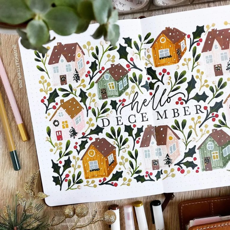 28 Christmas Bullet Journal Ideas You’ll Love This December