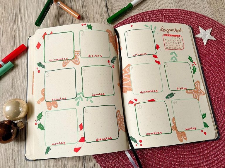 28 Christmas Bullet Journal Ideas You’ll Love This December