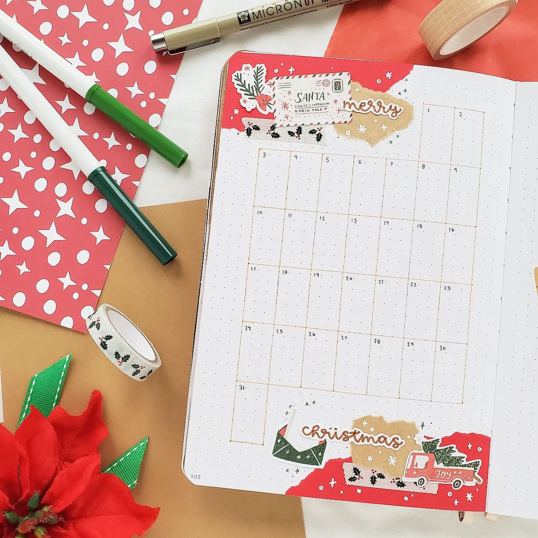 28 Christmas Bullet Journal Ideas You’ll Love This December