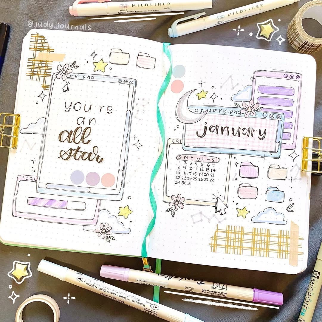 20 Fun and Practical January Bullet Journal Ideas to Try