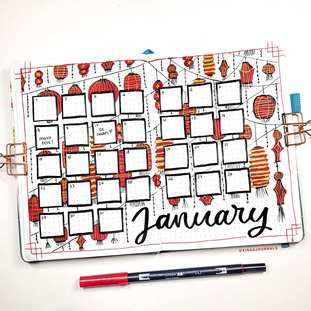 20 Fun and Practical January Bullet Journal Ideas to Try