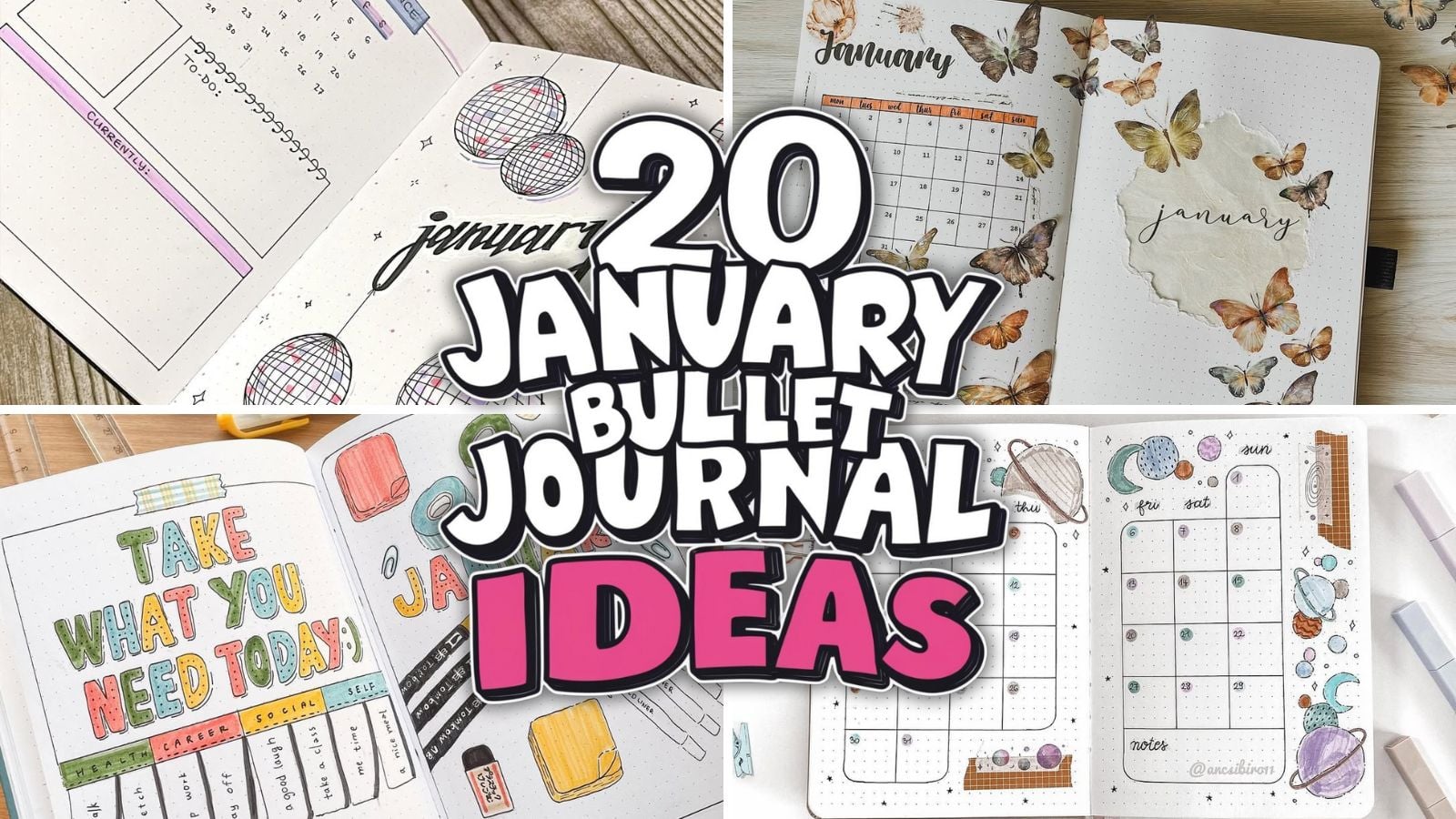 20 Fun and Practical January Bullet Journal Ideas to Try