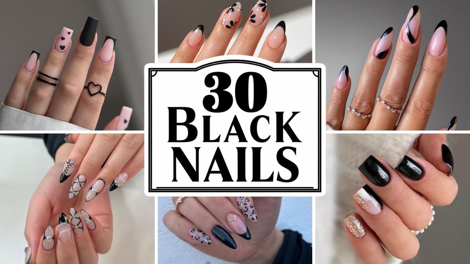 30 Black Nails: The Bold and Beautiful Trend You’ll Fall in Love With