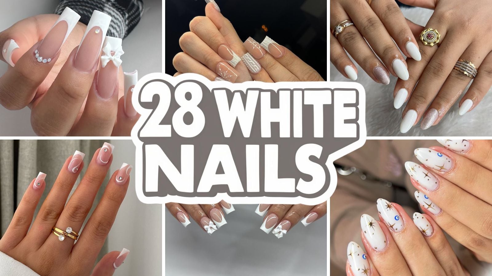 28 White Nails – Ideas You’ll Want to Try Right Now