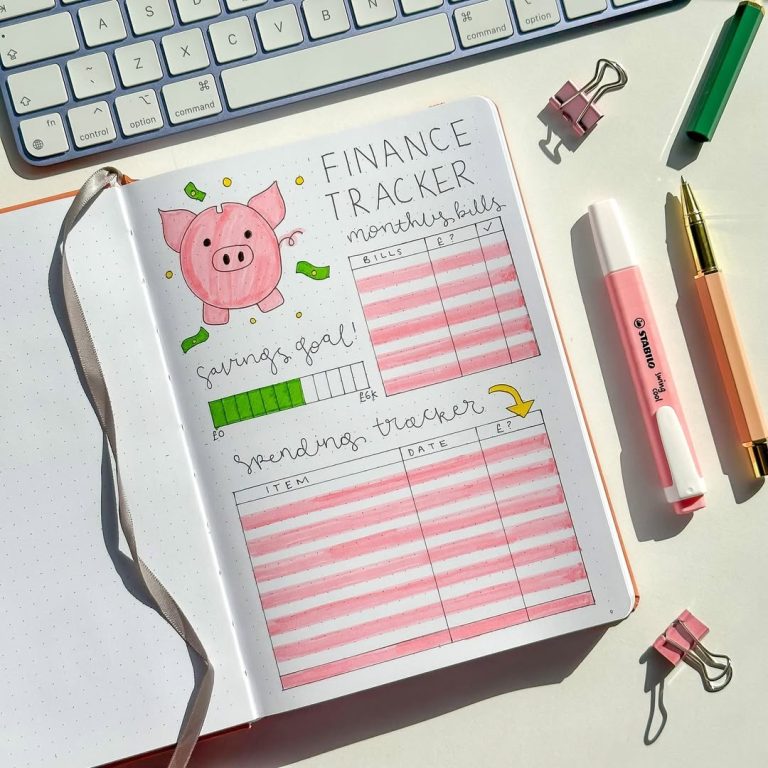 21 Finance Tracker & Budget Planner Bullet Journal Ideas You Need Now