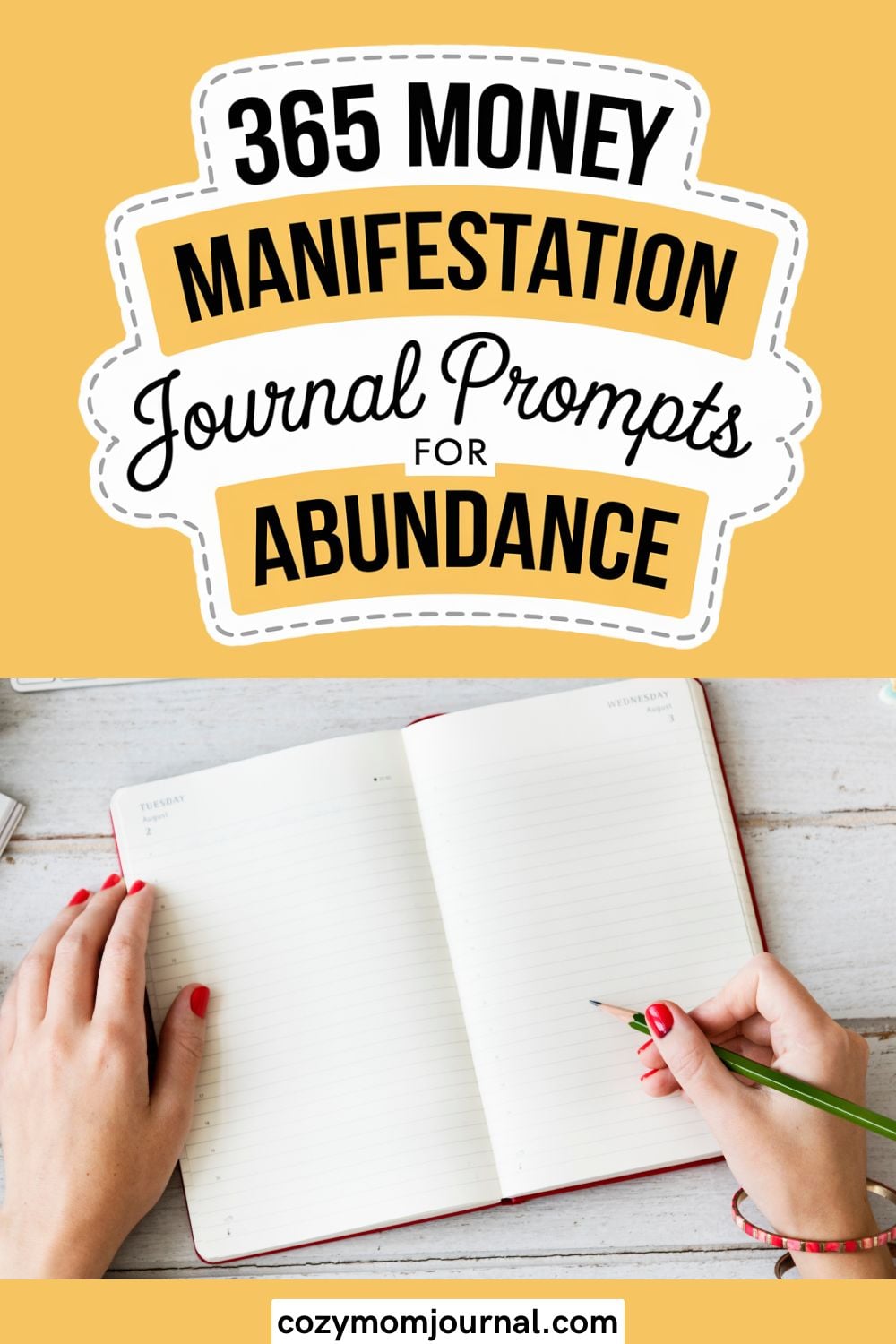 365 Money Manifestation Journal Prompts to Attract Wealth