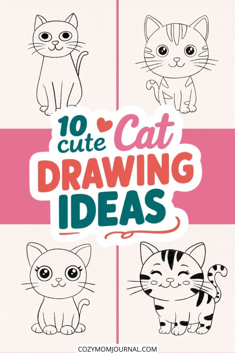 10 Cute Cat Drawing Ideas You’ll Love to Sketch Today