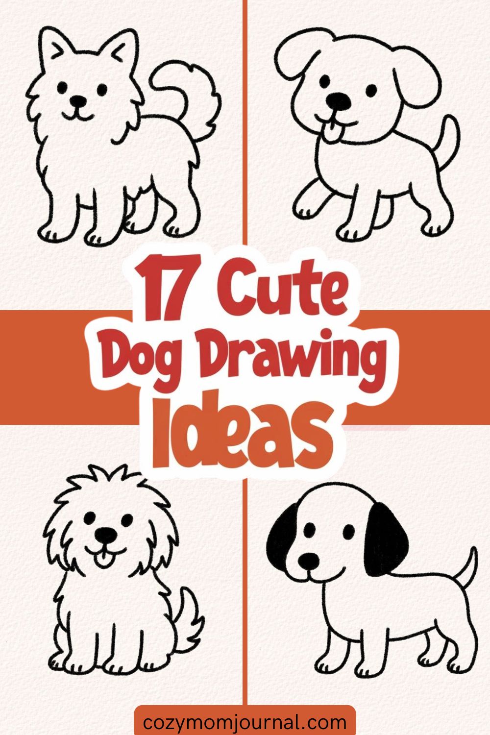 17 Cute Dog Drawing Ideas That Are Easy and Fun