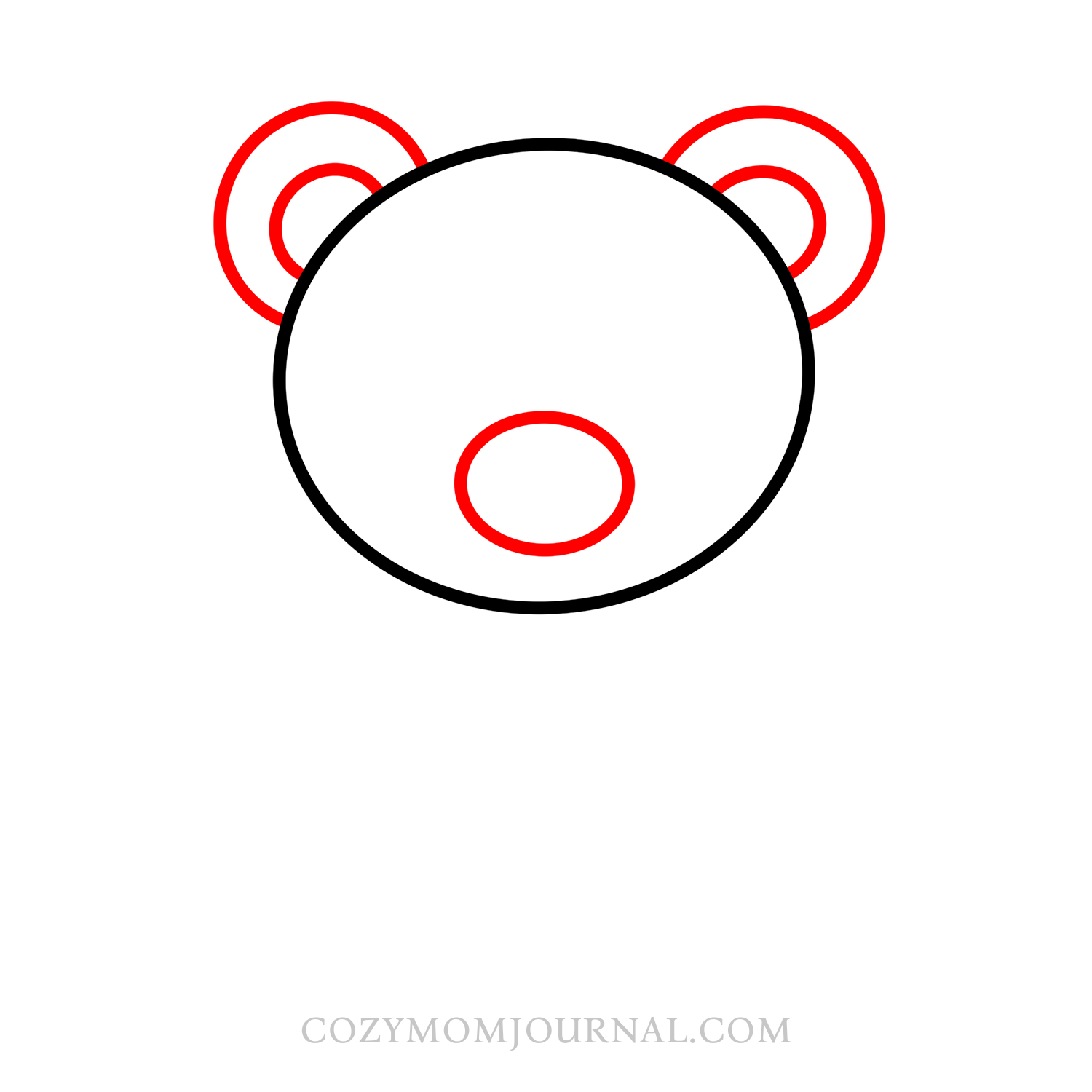 Cute Bear Drawing – How to Draw a Bear Step by Step