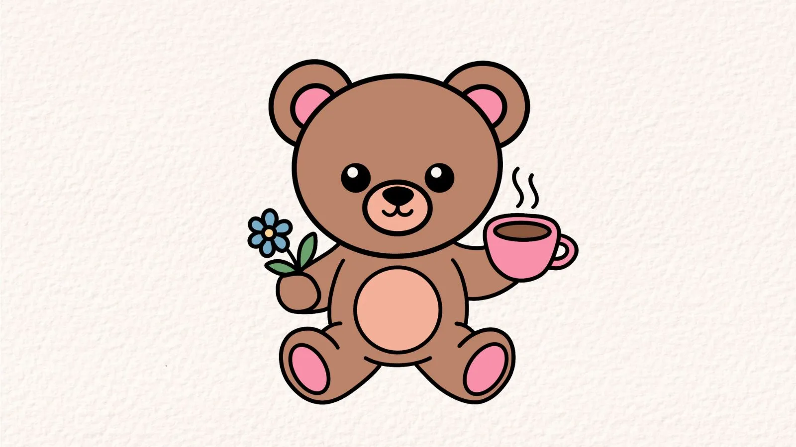 Cute Bear Drawing – How to Draw a Bear Step by Step