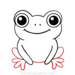 Cute Frog Drawing – How to Draw a Frog Step by Step