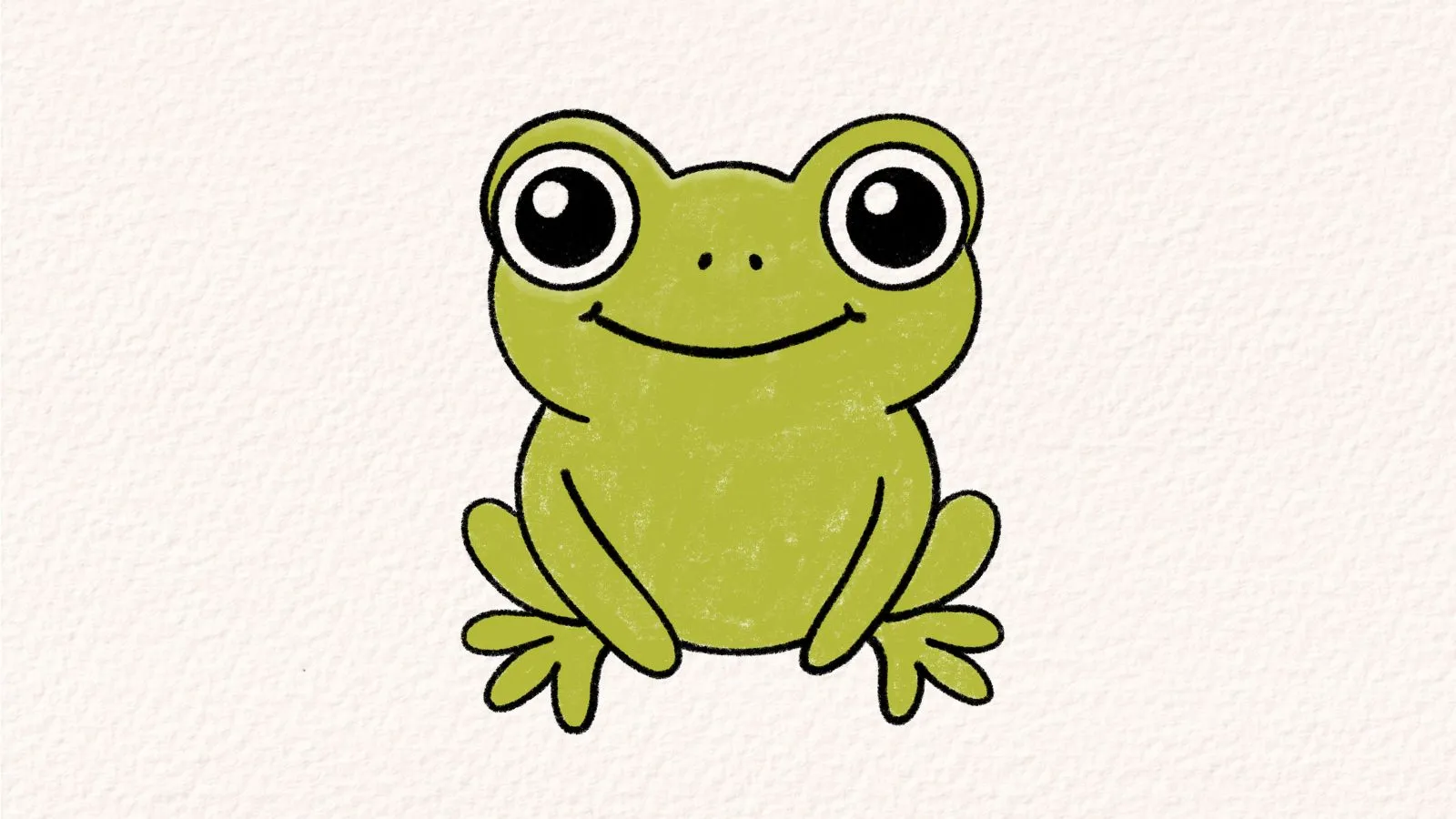 Cute Frog Drawing – How to Draw a Frog Step by Step