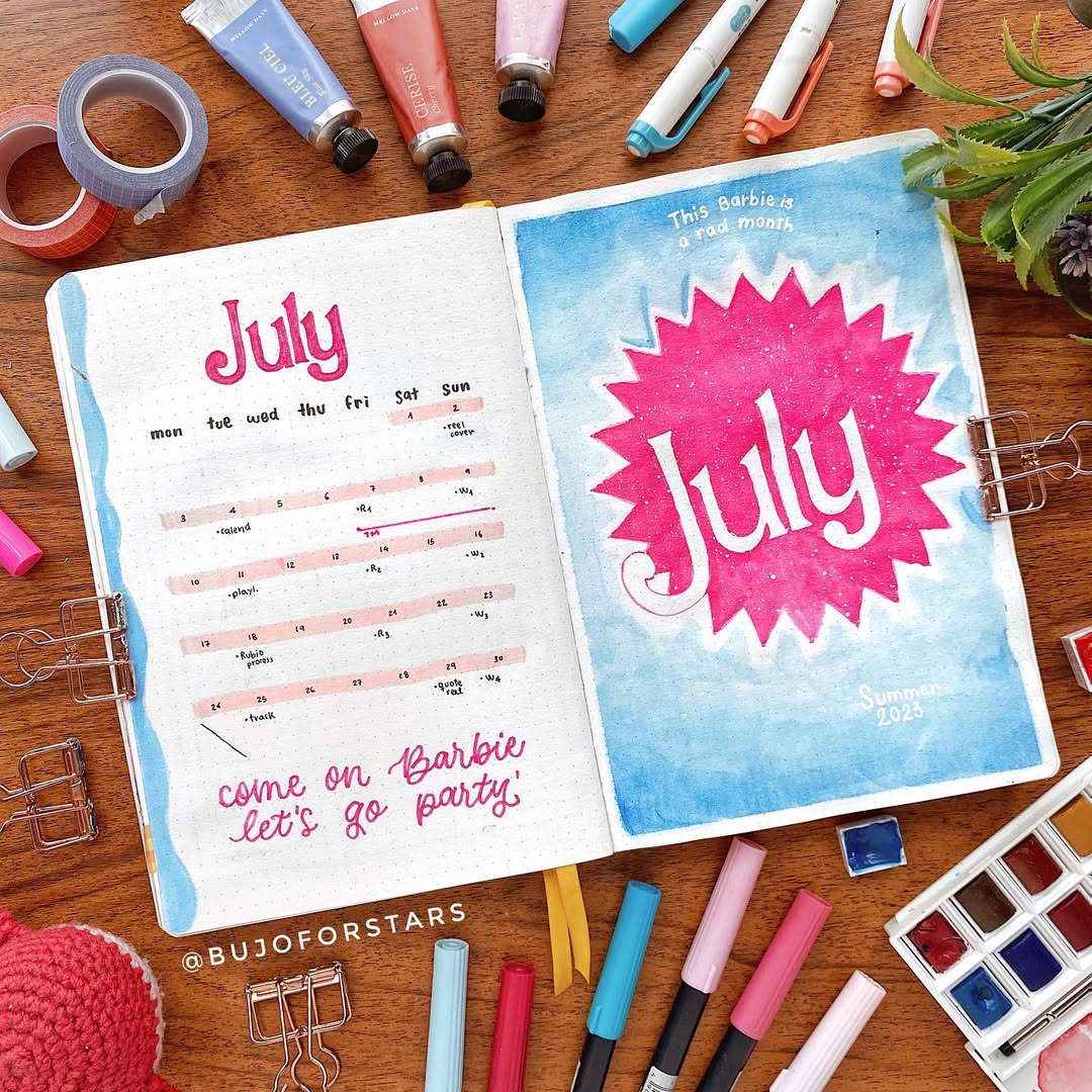 Stunning July Bullet Journal Ideas You Need this Month