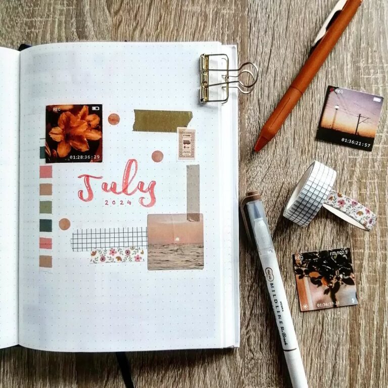 Stunning July Bullet Journal Ideas You Need this Month
