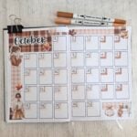 October Bullet Journal Monthly Spread Tutorial – Cozy Fall Theme